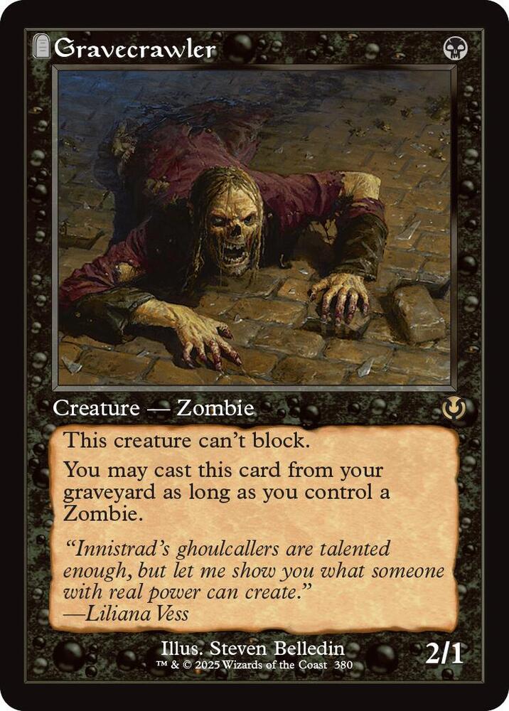 Gravecrawler (Retro Frame) - Innistrad Remastered - Magic: The ...
