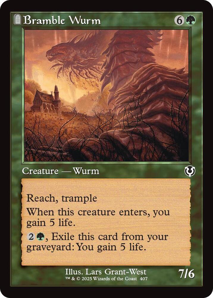 Bramble Wurm (Retro Frame) - Innistrad Remastered - Magic: The ...