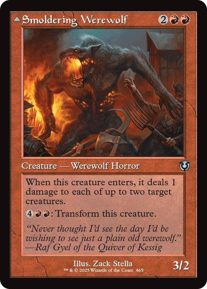 Smoldering Werewolf (Retro Frame) - Innistrad Remastered - Magic: The ...