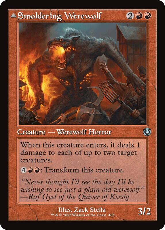 Smoldering Werewolf (Retro Frame) - Innistrad Remastered - Magic: The ...