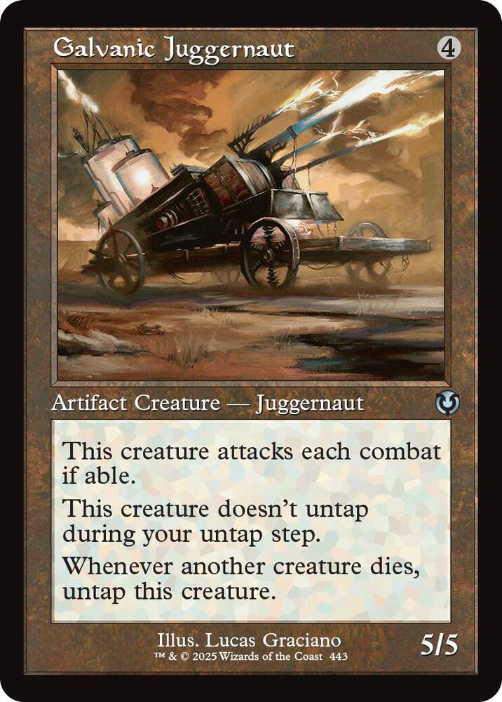 Galvanic Juggernaut (Retro Frame) - Innistrad Remastered - Magic: The ...