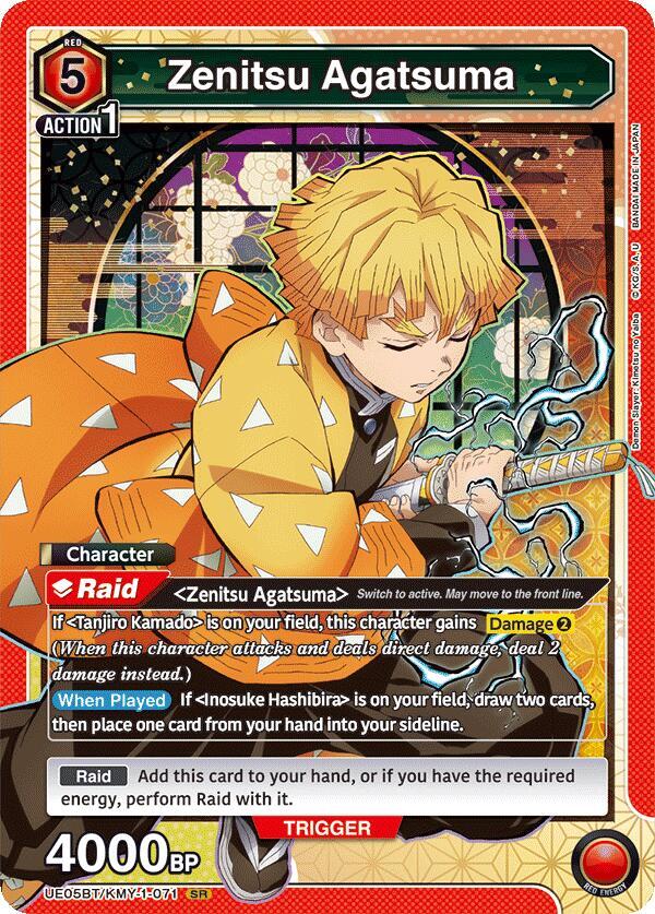 Zenitsu Agatsuma (071) - UE05BT: Demon Slayer: Kimetsu no Yaiba - Union ...