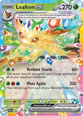 Leafeon ex - 006/131 - SV: Prismatic Evolutions - Pokemon - TCGplayer.com