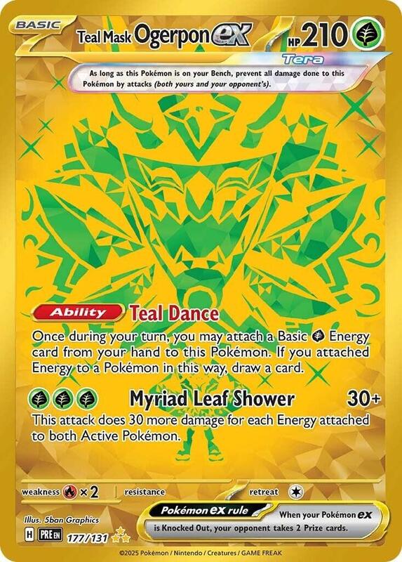 Teal Mask Ogerpon ex - 177/131 - SV: Prismatic Evolutions - Pokemon - TCGplayer.com