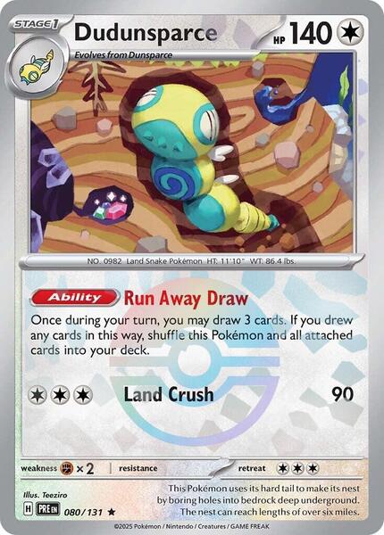 Dudunsparce (Poke Ball Pattern) - SV: Prismatic Evolutions - Pokemon ...