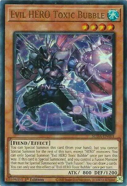 Evil HERO Toxic Bubble - Supreme Darkness - YuGiOh - TCGplayer.com