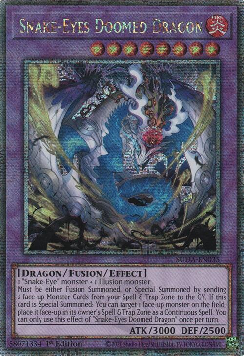 Snake-Eyes Doomed Dragon (Quarter Century Secret Rare) - Supreme ...