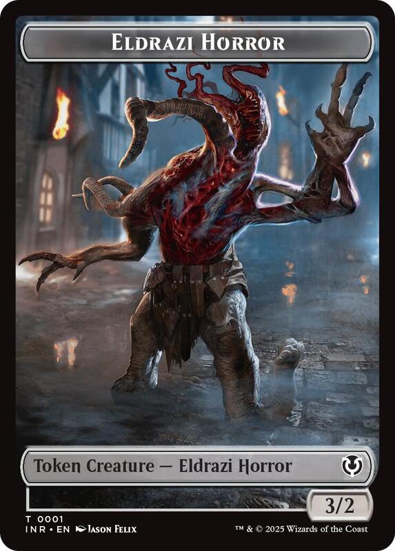 Eldrazi Horror // Human Soldier (0003) Double-Sided Token - Innistrad ...