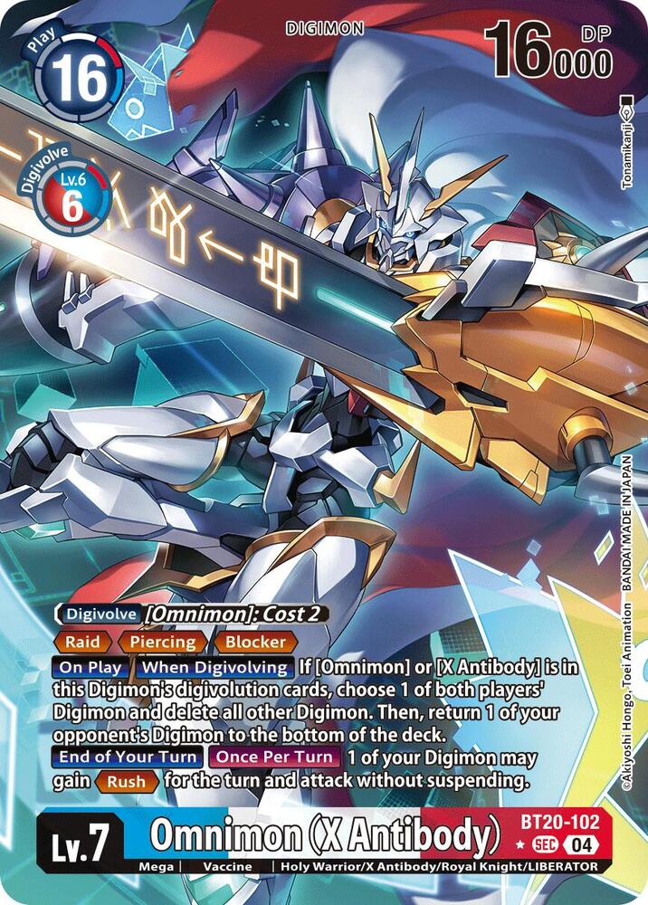 Omnimon (X Antibody) (Alternate Art) - Release Special Booster 2.5 - Digimon Card Game ...