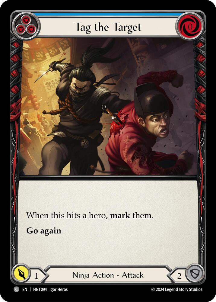 Tag the Target (Blue) - The Hunted - Flesh and Blood TCG