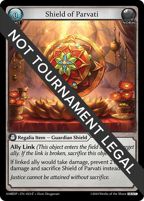 Shield of Parvati - Mortal Ambition Draft Pack - Grand Archive TCG
