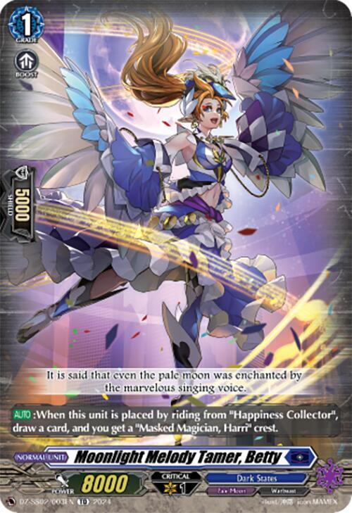 Moonlight Melody Tamer, Betty - DZ-SS02: Stride Deckset -Harri- - Cardfight Vanguard - TCGplayer.com