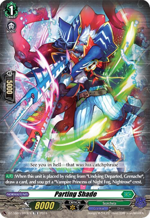 Parting Shade - DZ-SS03: Stride Deckset -Nightrose- - Cardfight Vanguard - TCGplayer.com