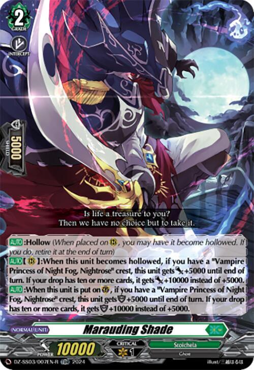 Marauding Shade (TDR) - DZ-SS03: Stride Deckset -Nightrose- - Cardfight Vanguard