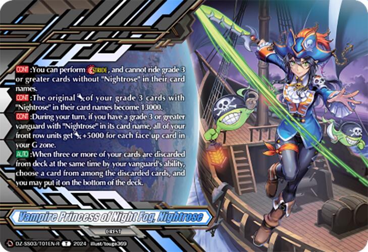 Vampire Princess of Night Fog, Nightrose (Token Rare) - DZ-SS03: Stride Deckset -Nightrose ...