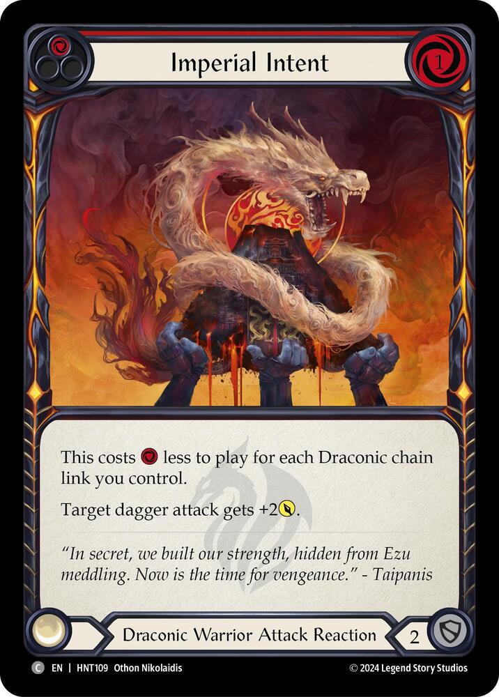 Imperial Intent (Red) - The Hunted - Flesh and Blood TCG - TCGplayer.com