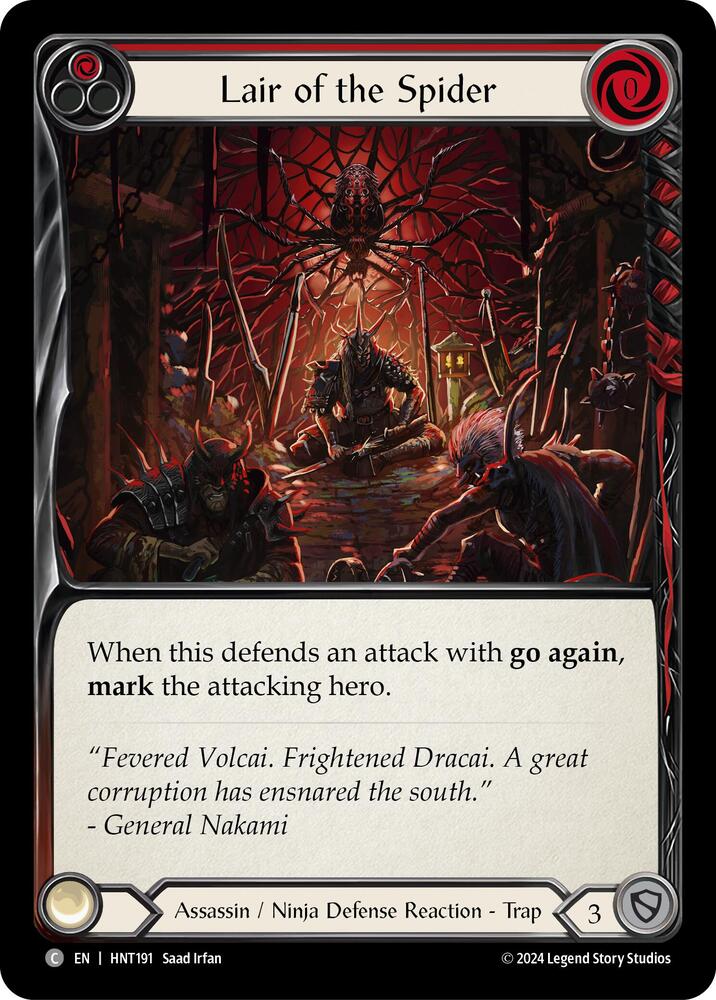 Lair of the Spider (Red) - The Hunted - Flesh and Blood TCG - TCGplayer.com