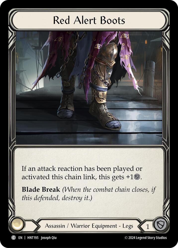Red Alert Boots - The Hunted - Flesh and Blood TCG - TCGplayer.com