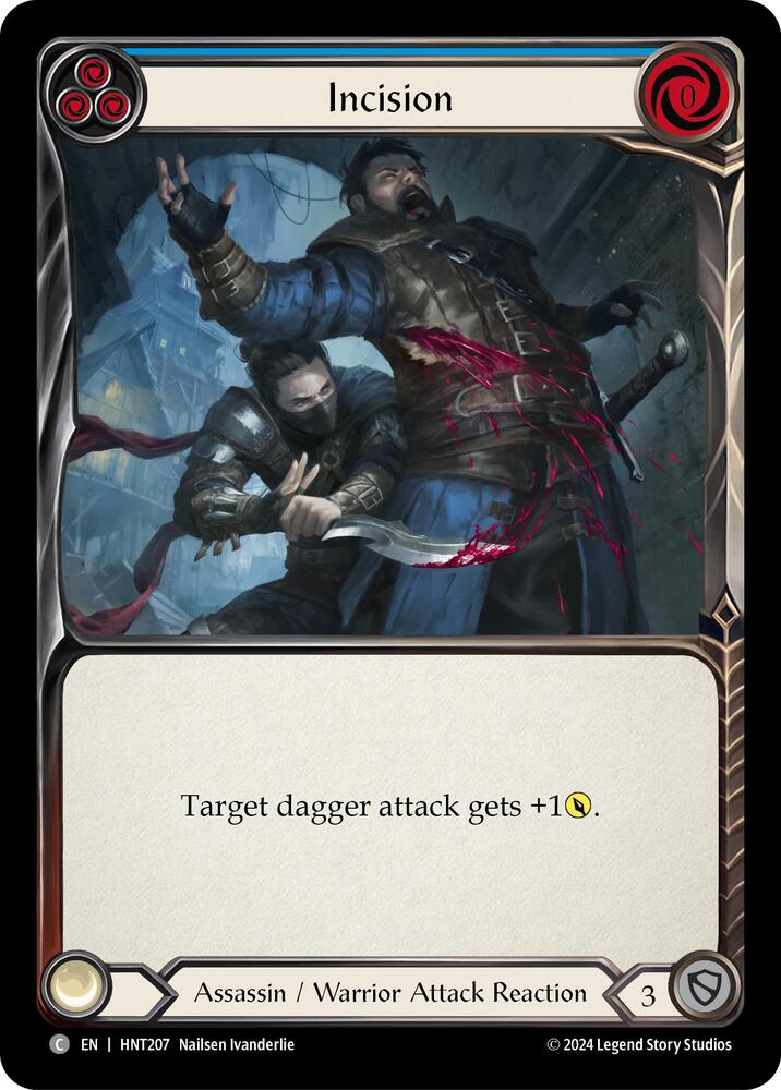 Incision (Blue) - The Hunted - Flesh and Blood TCG