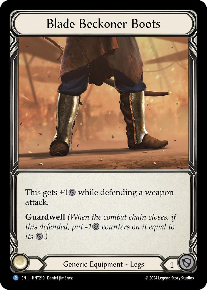 Blade Beckoner Boots - The Hunted - Flesh and Blood TCG - TCGplayer.com