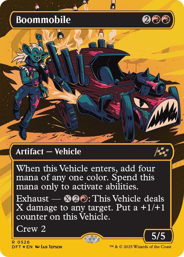 Boommobile (Borderless) (First-Place Foil) - Aetherdrift - Magic: The ...