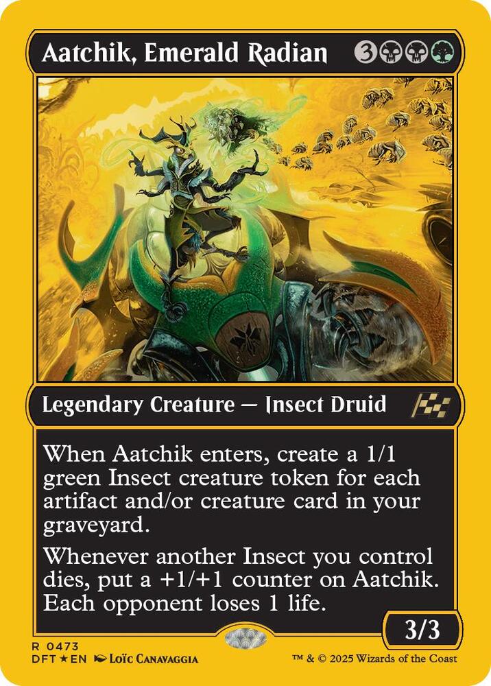 Aatchik, Emerald Radian (First-Place Foil) - Aetherdrift - Magic: The Gathering - TCGplayer.com