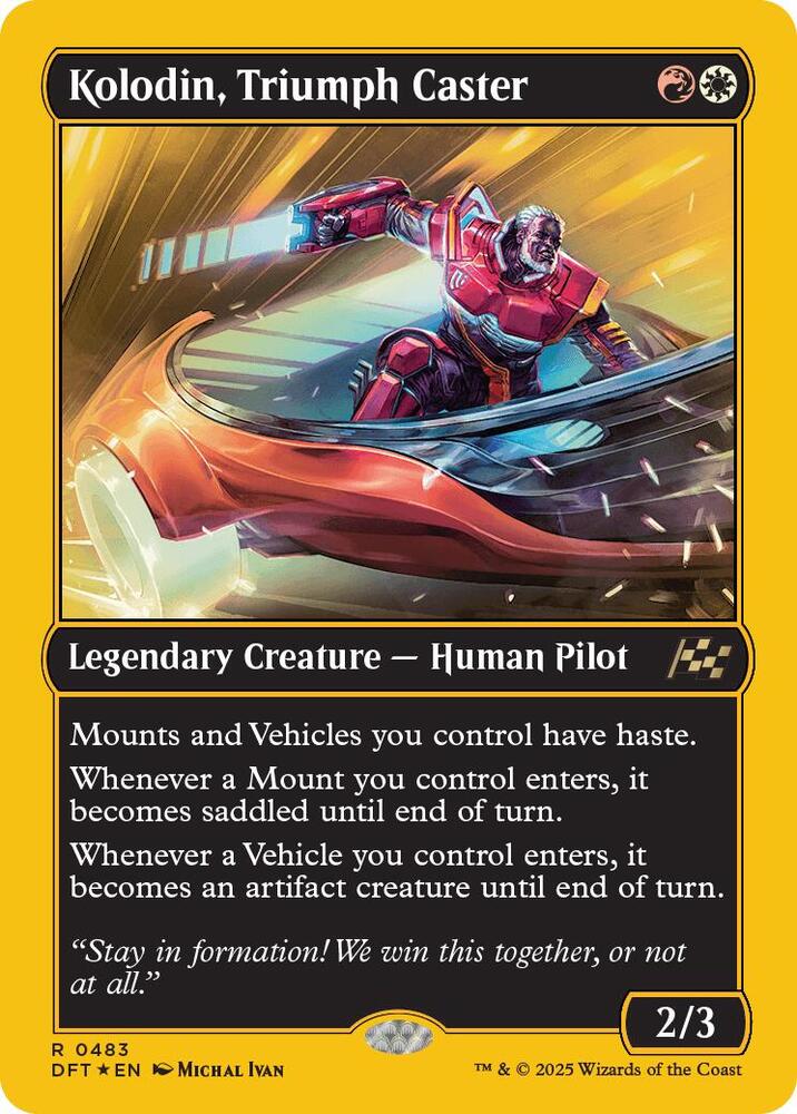 Kolodin, Triumph Caster (First-Place Foil) - Aetherdrift - Magic: The ...