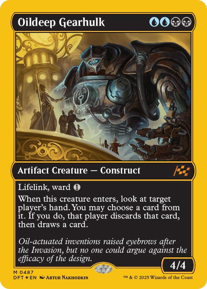 Oildeep Gearhulk (First-Place Foil) - Aetherdrift - Magic: The Gathering