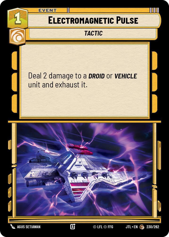 Electromagnetic Pulse - Jump to Lightspeed - Star Wars: Unlimited ...