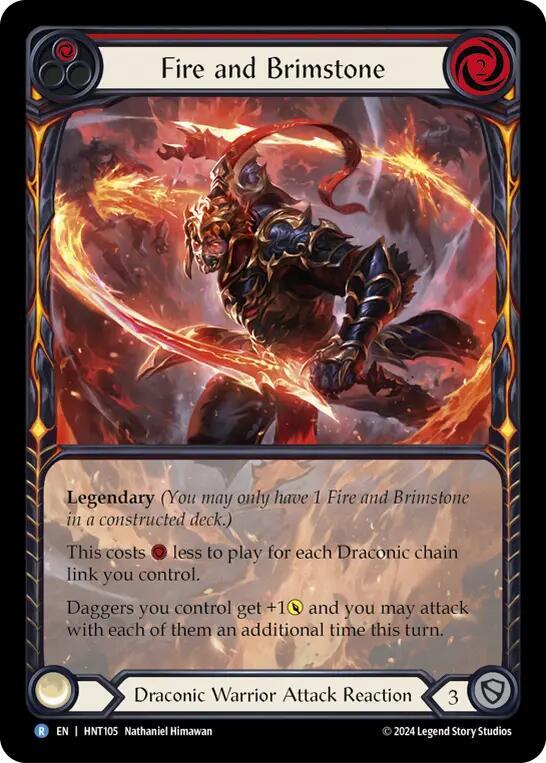 Fire and Brimstone (Extended Art) - The Hunted - Flesh and Blood TCG ...