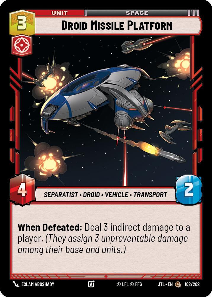 Droid Missile Platform - Jump to Lightspeed - Star Wars: Unlimited