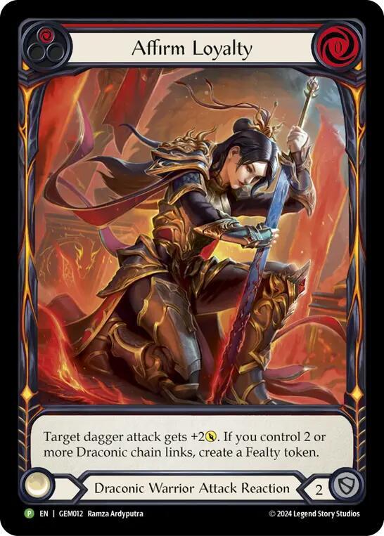 Affirm Loyalty - GEM012 - GEM Pack 1 - Flesh and Blood TCG - TCGplayer.com