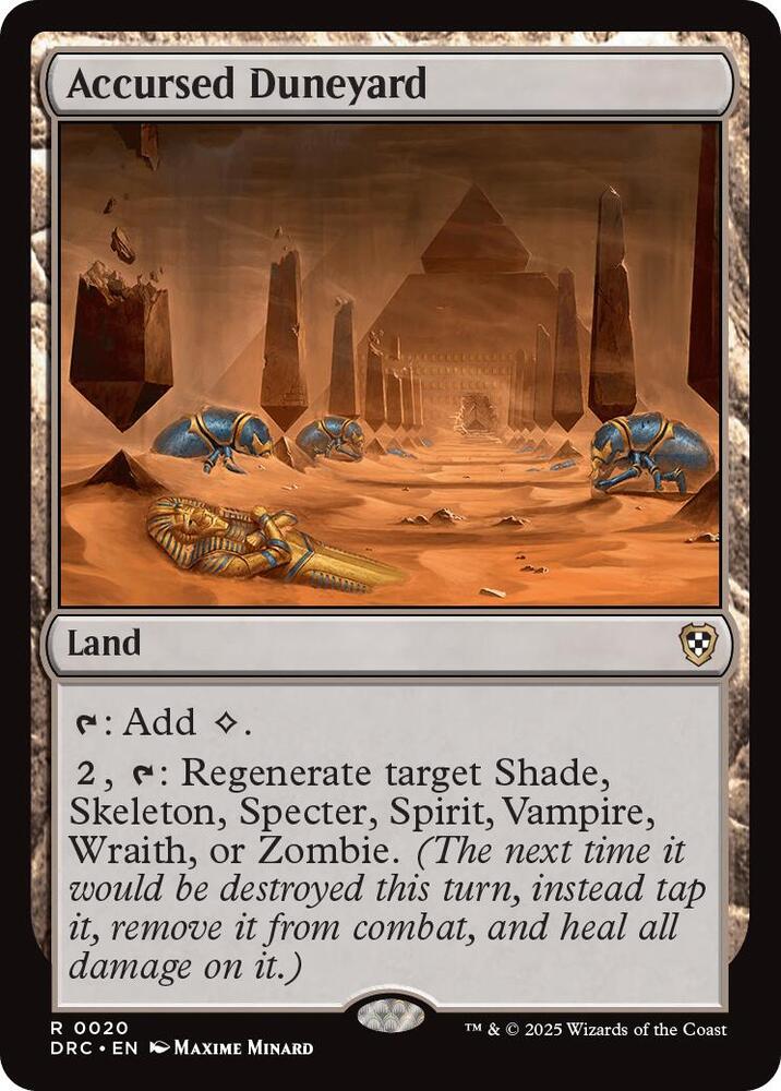 Accursed Duneyard - Commander: Aetherdrift - Magic: The Gathering ...
