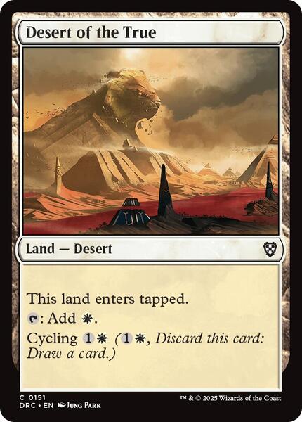 Desert of the True - Commander: Aetherdrift - Magic: The Gathering ...