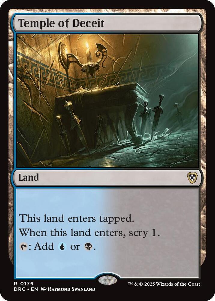 Temple of Deceit - Commander: Aetherdrift - Magic: The Gathering ...