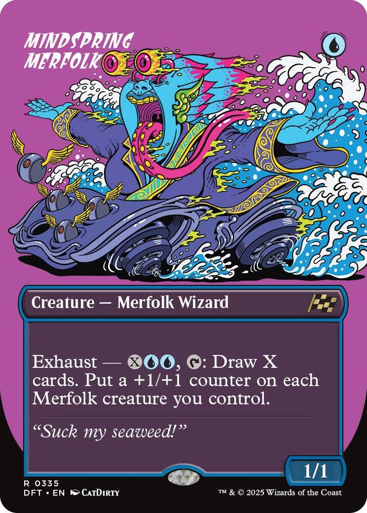 Mindspring Merfolk (Borderless) - Aetherdrift - Magic: The Gathering ...