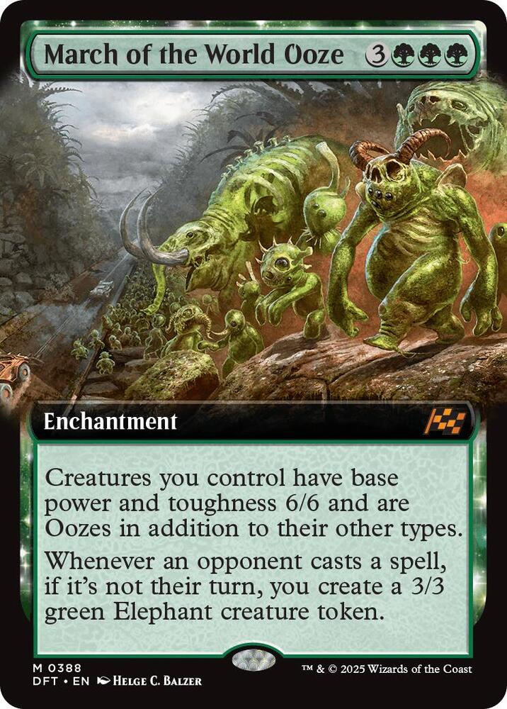 March of the World Ooze (First-Place Foil) - Aetherdrift - Magic: The Gathering