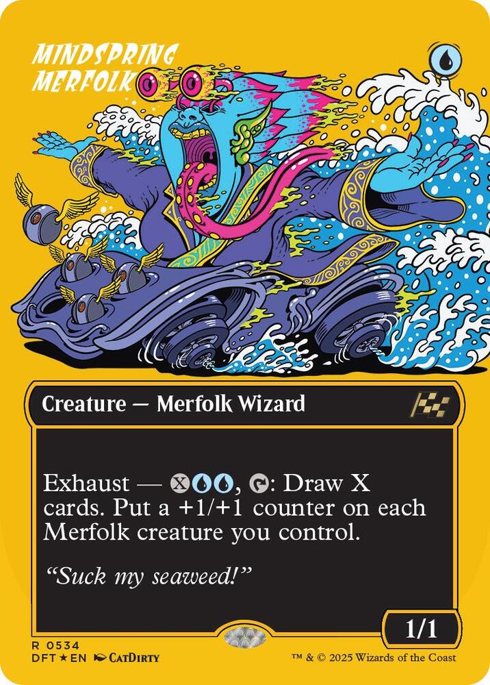 Mindspring Merfolk (Borderless) (First-Place Foil) - Aetherdrift ...
