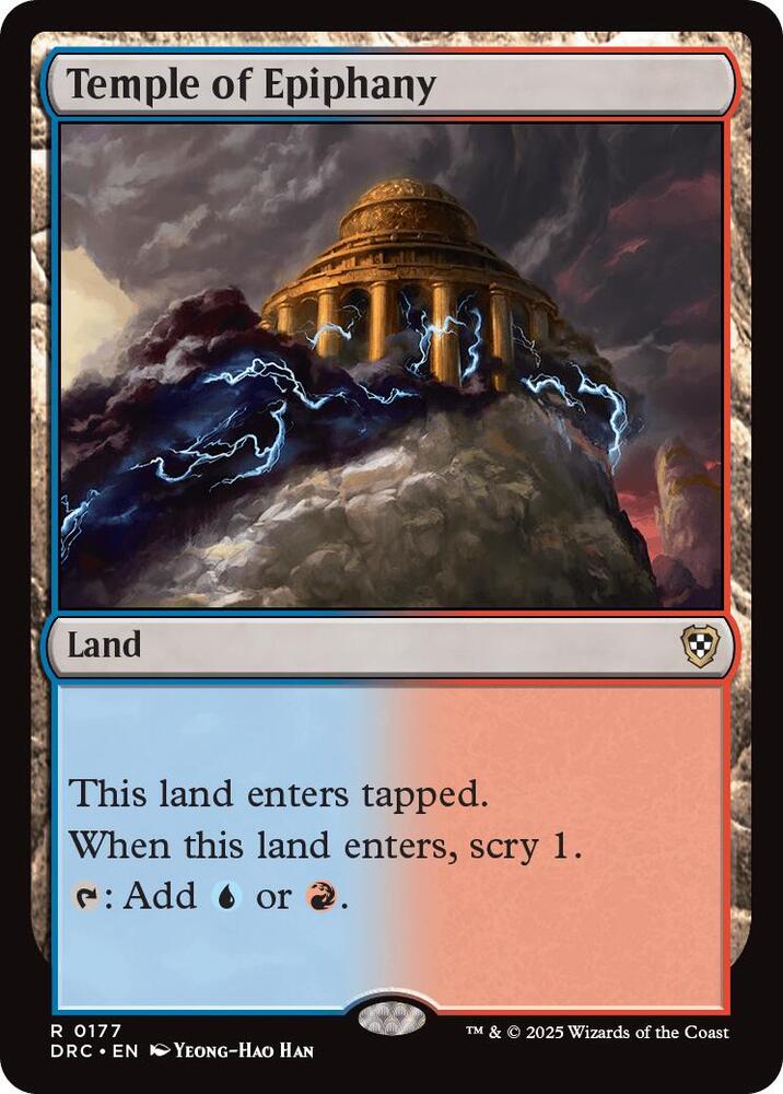 Temple of Epiphany - Commander: Aetherdrift - Magic: The Gathering ...