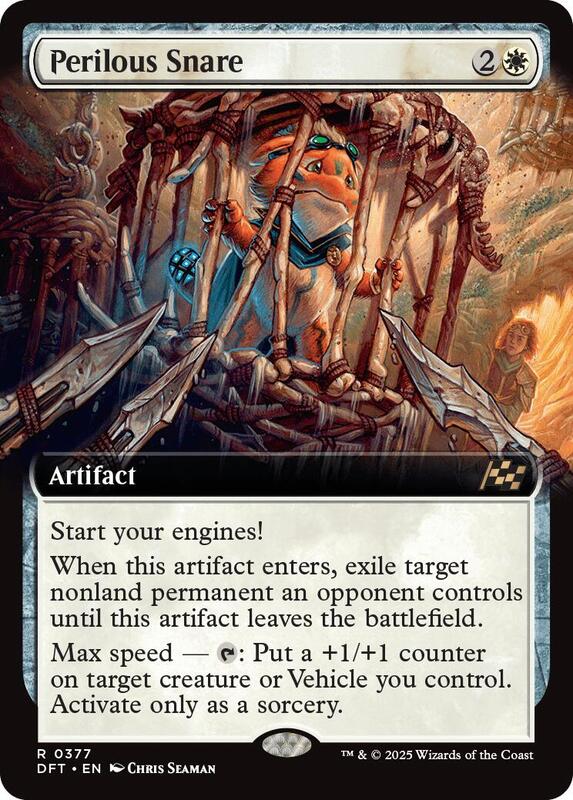 Perilous Snare (Extended Art) - Aetherdrift - Magic: The Gathering ...