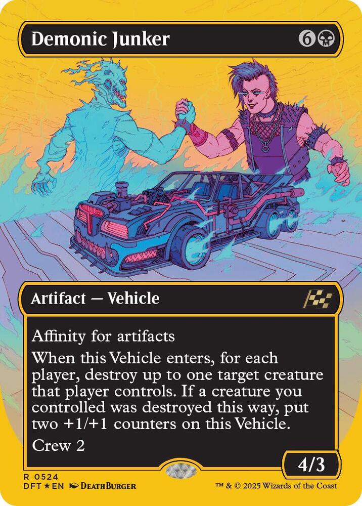 Demonic Junker (Borderless) (First-Place Foil) - Aetherdrift - Magic ...
