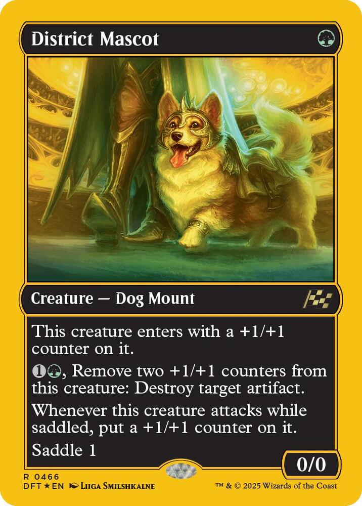 District Mascot (First-Place Foil) - Aetherdrift - Magic: The Gathering ...