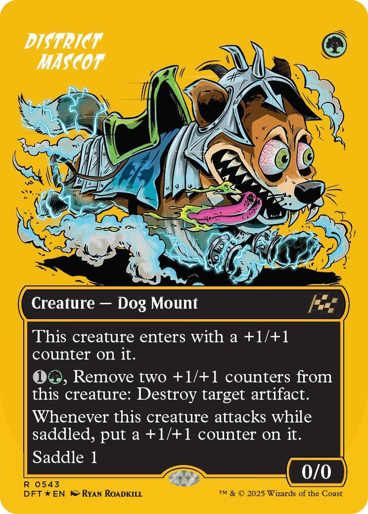District Mascot (Borderless) (First-Place Foil) - Aetherdrift - Magic ...