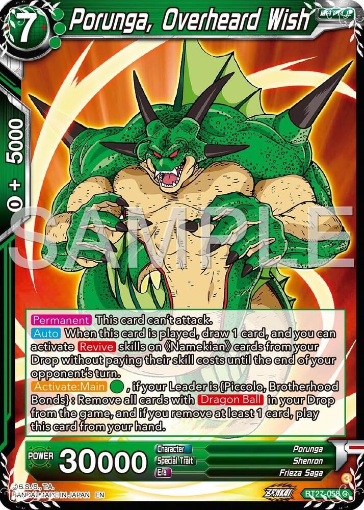 Porunga, Overheard Wish - History of Z - Dragon Ball Super: Masters ...