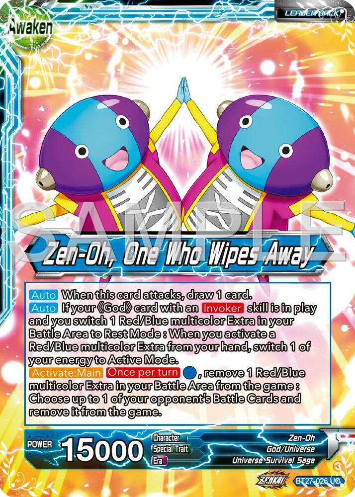 Zen-Oh // Zen-Oh, One Who Wipes Away - History of Z - Dragon Ball Super: Masters - TCGplayer.com