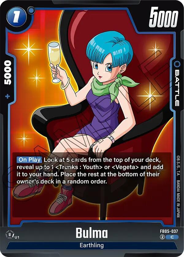Bulma - FB05-037 - New Adventure - Dragon Ball Super: Fusion World ...