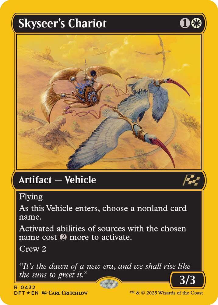 Skyseer's Chariot (First-Place Foil) - Aetherdrift - Magic: The Gathering