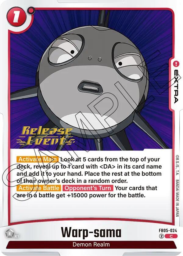 Warp-sama - New Adventure Release Event Cards - Dragon Ball Super: Fusion World - TCGplayer.com
