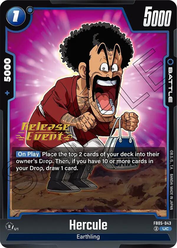 Hercule - New Adventure Release Event Cards - Dragon Ball Super: Fusion ...
