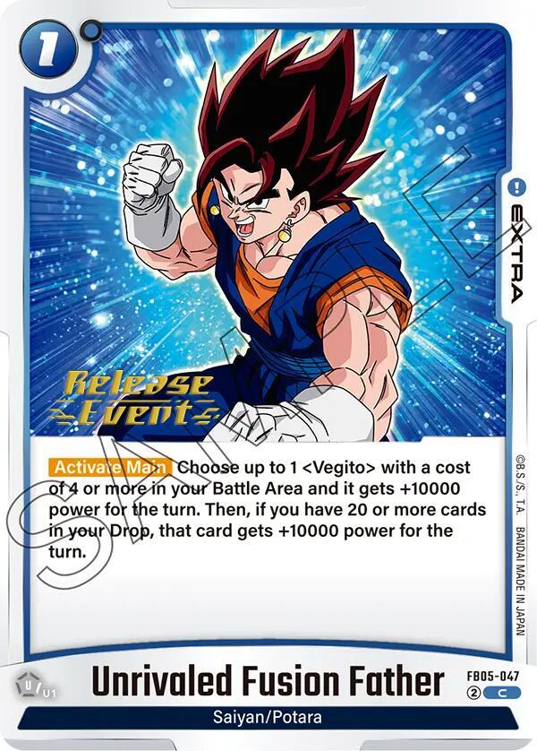 Unrivaled Fusion Father - New Adventure Release Event Cards - Dragon ...